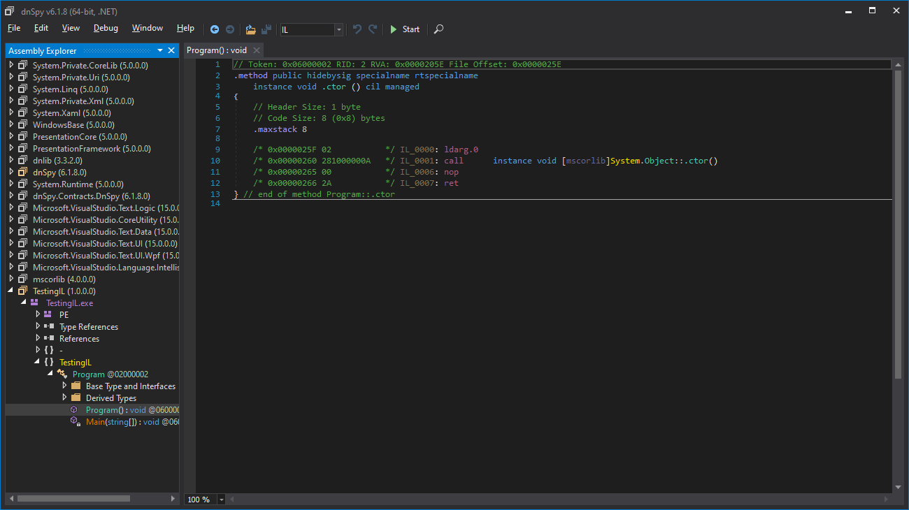 Viewing IL Generated by the C# Compiler With ILSpy